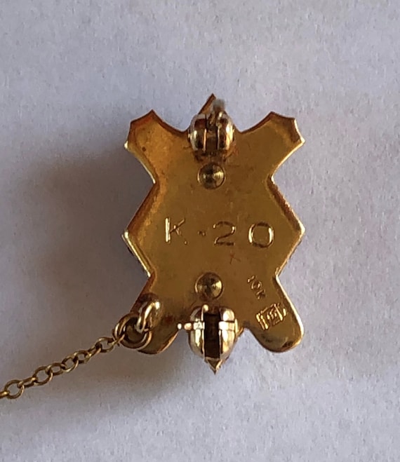 Pi Kappa Alpha Fraternity Pledge / Badge Pin - Gem