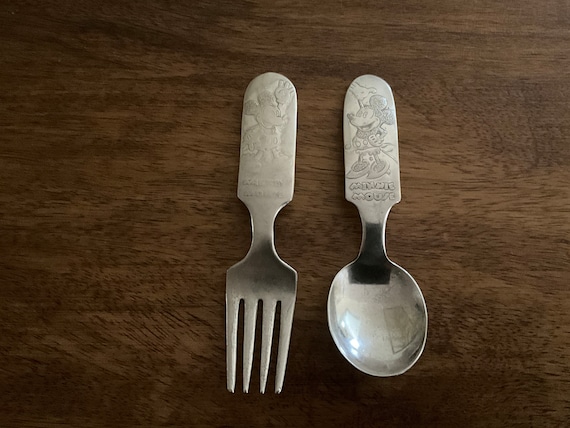 Tiny Mickey Mouse Silver Spoon