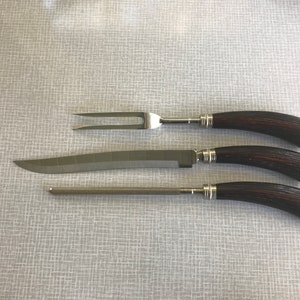 Washington Forge Carving Set and Forgecraft Steak Knife Set With Faux ...