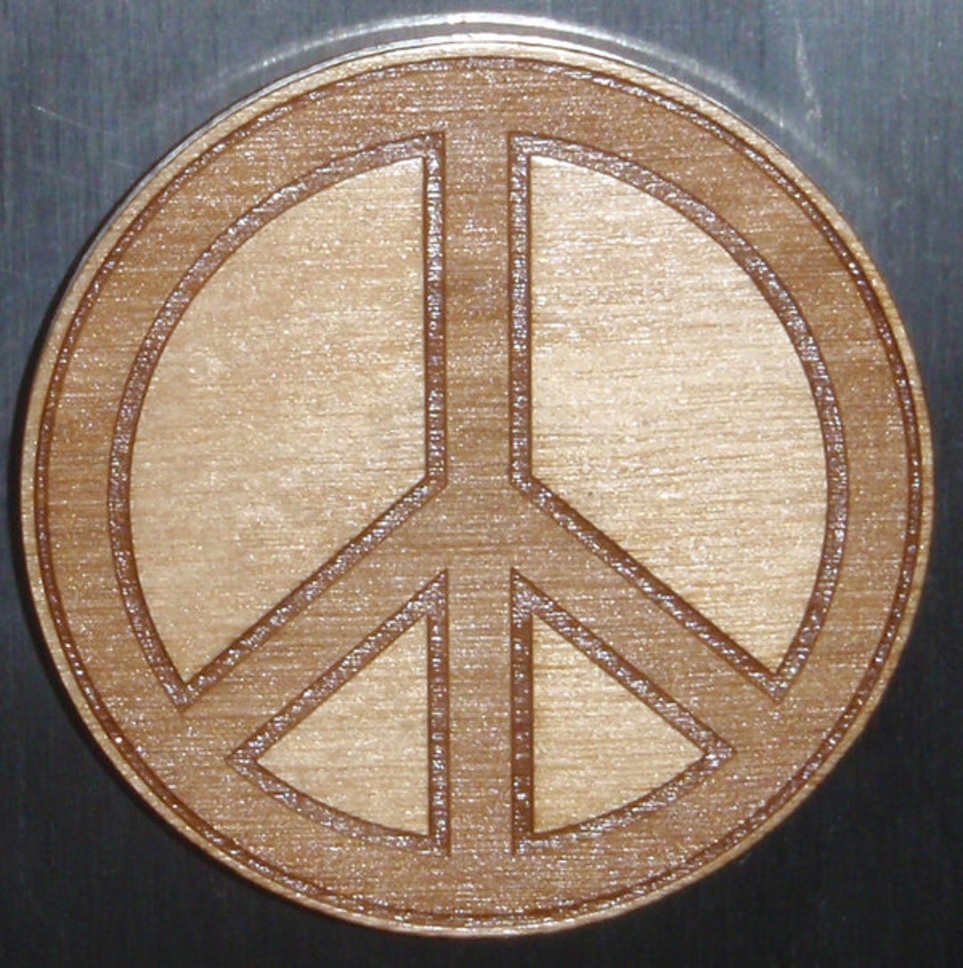 Peace Symbol Magnet - Etsy