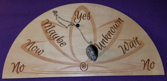 Half Circle Lotus Flower Pendulum Board | Etsy