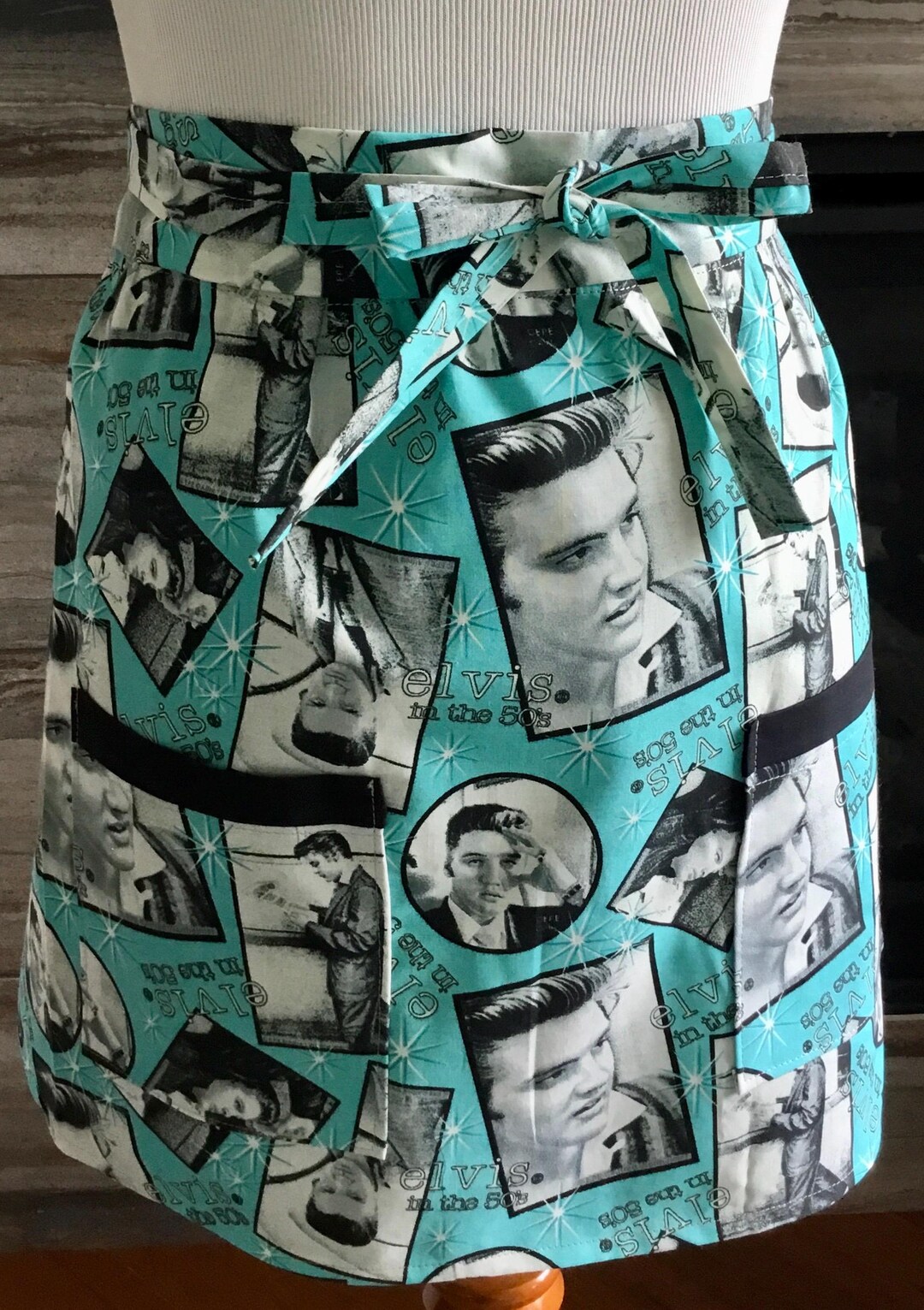 Elvis Kitchen Apron, Lined Bib Apron, Mom Gift, Made in Minnesota ...