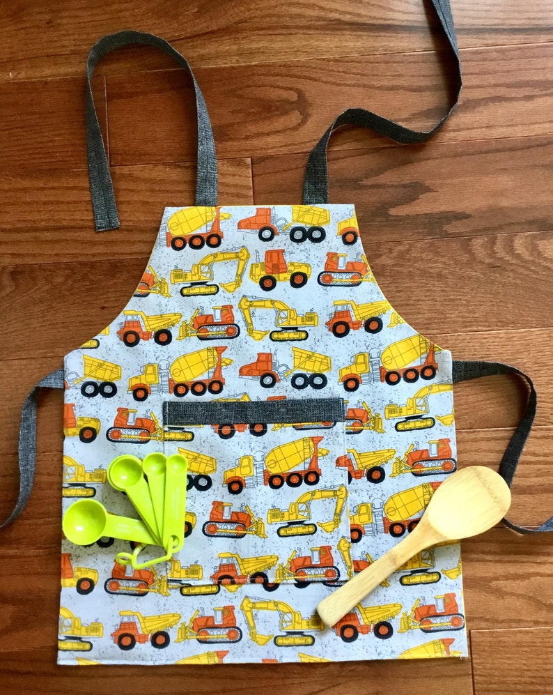 Truck Aprons Tractors Little Boy's Apron Mommy's - Etsy