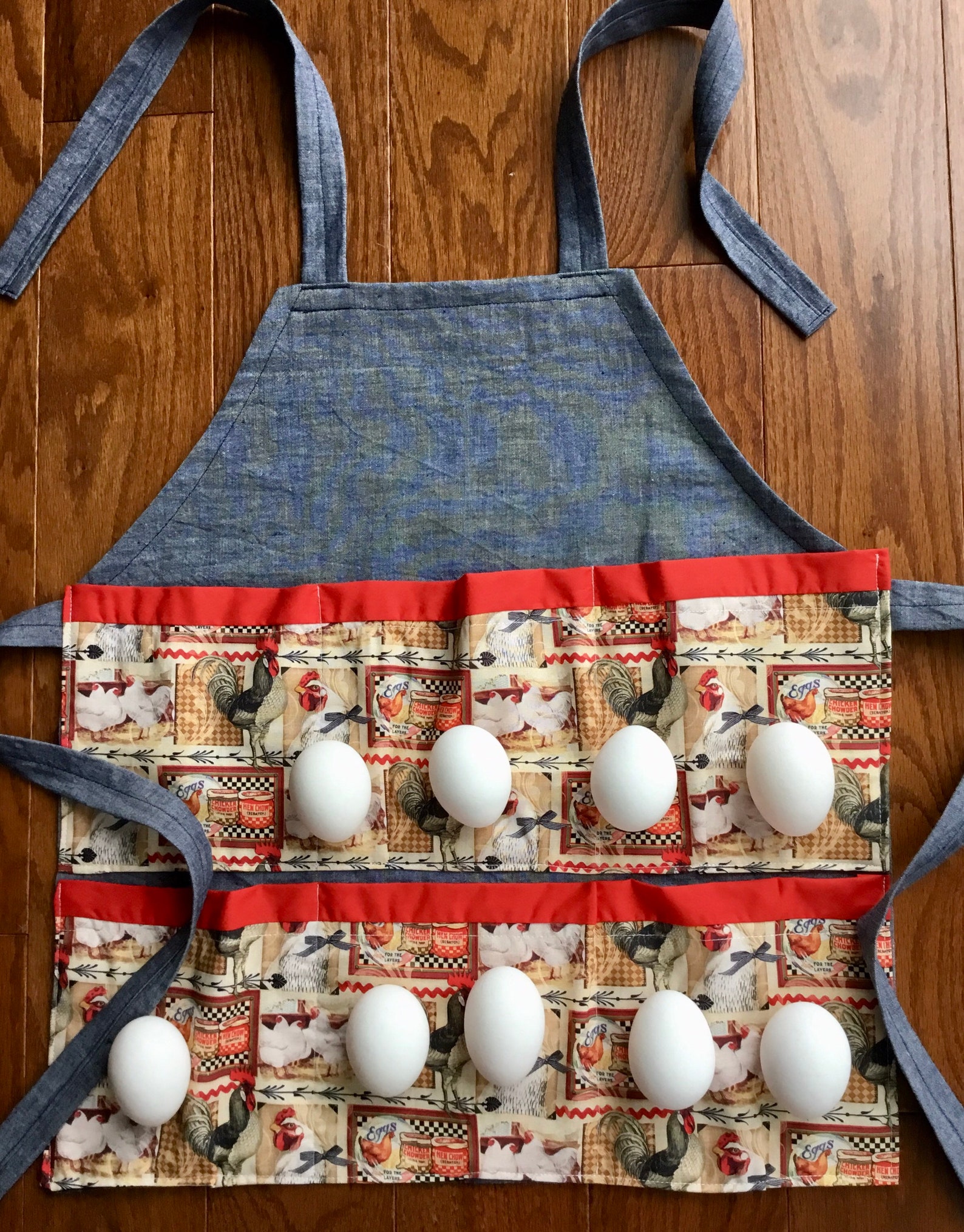 Kids' egg gathering aprons child's egg apron unisex | Etsy