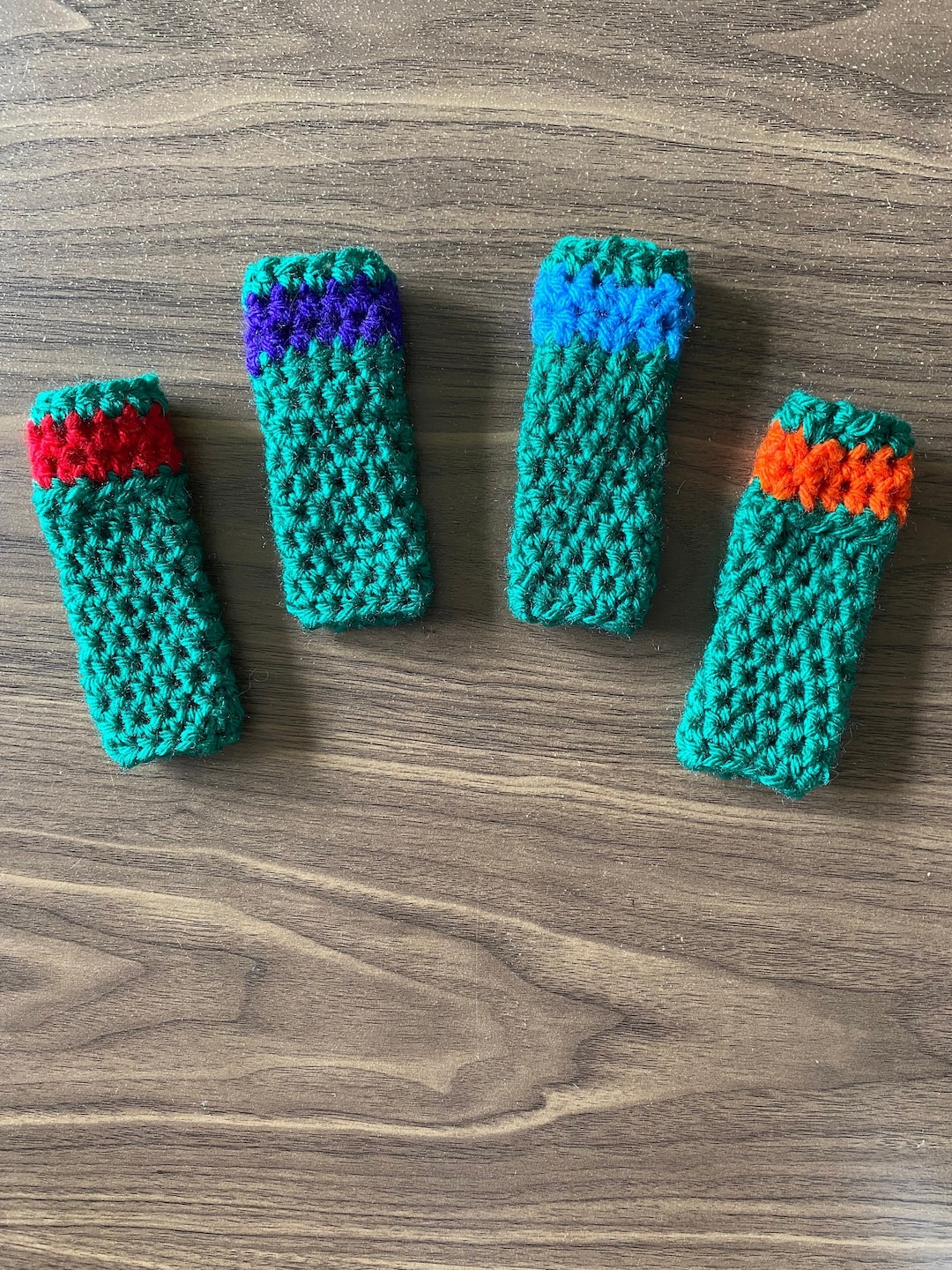 Crochet Teenage Mutant Ninja Turtles Popsicle/squeeze Yogurt Holder (4 ...