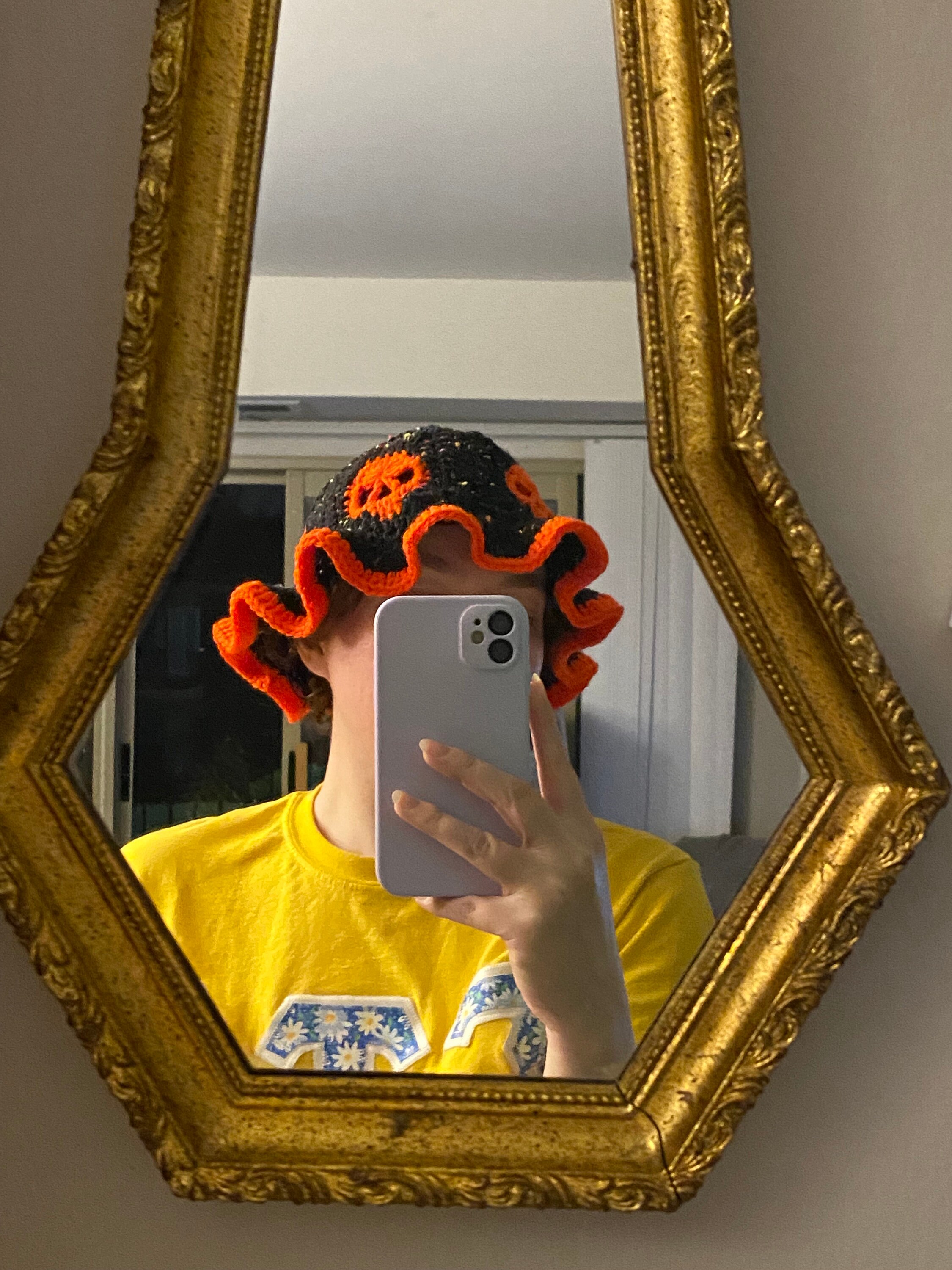 Crochet Halloween Skull Bucket Hat PATTERN - Etsy