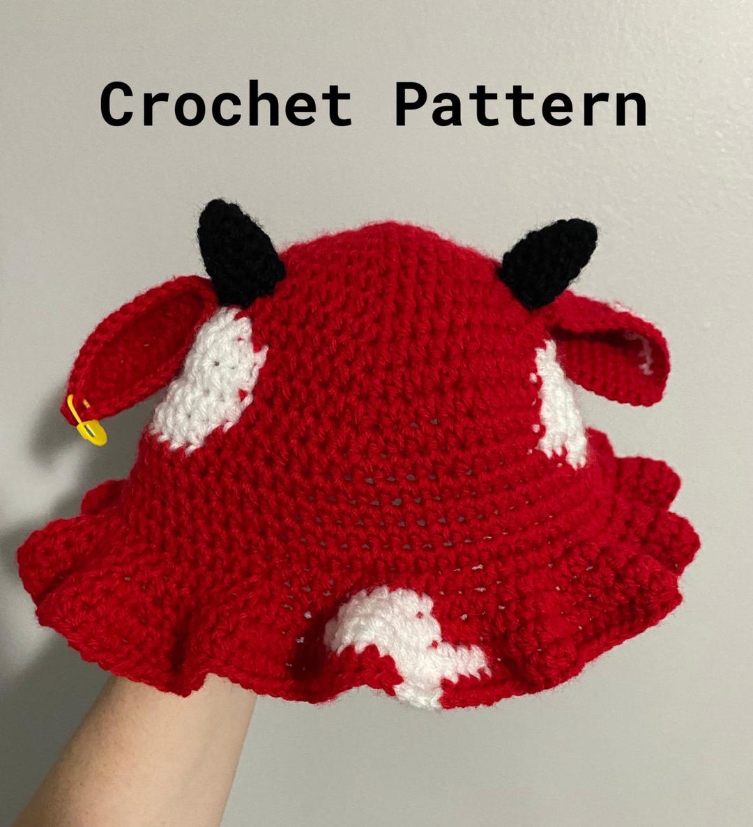 PATTERN for Cow Bucket Hat Crochet - Etsy