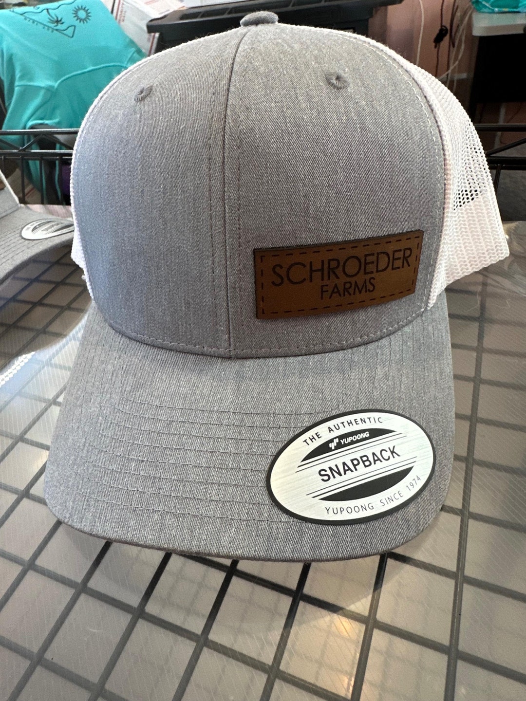 Custom Leather Patch Ball Cap – Personalized Laser Engraved Hats, Any ...