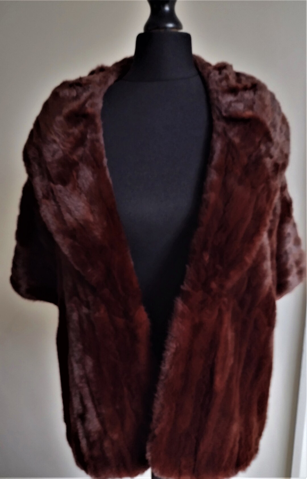 Vintage Fur Stole Squirrel Stole 1950's Stole Mahogany - Etsy