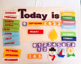 My First Calendar - Etsy