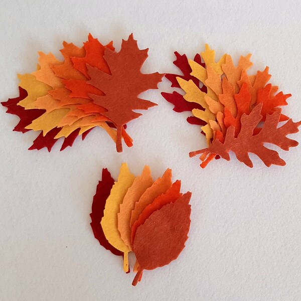 Felt Leaves - Etsy