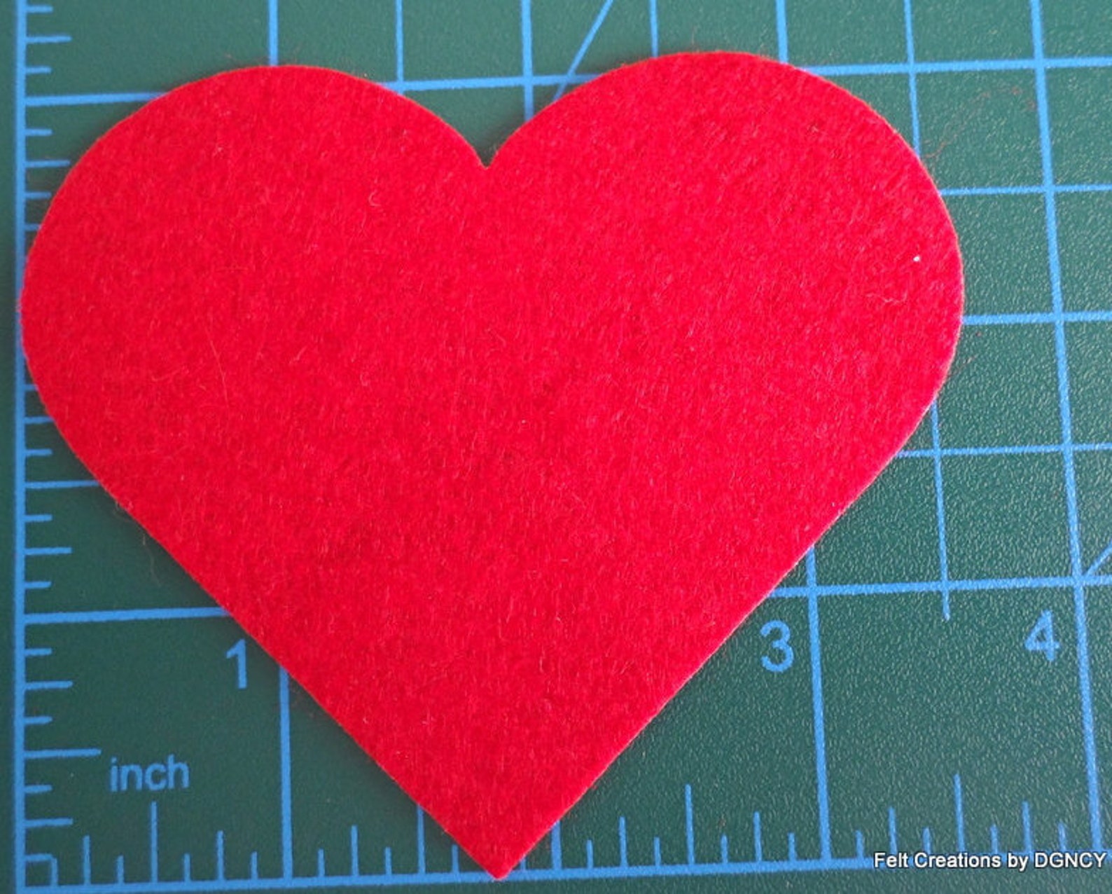 Die Cut Felt Hearts Felt Heart Shape Red Heart Appliques - Etsy