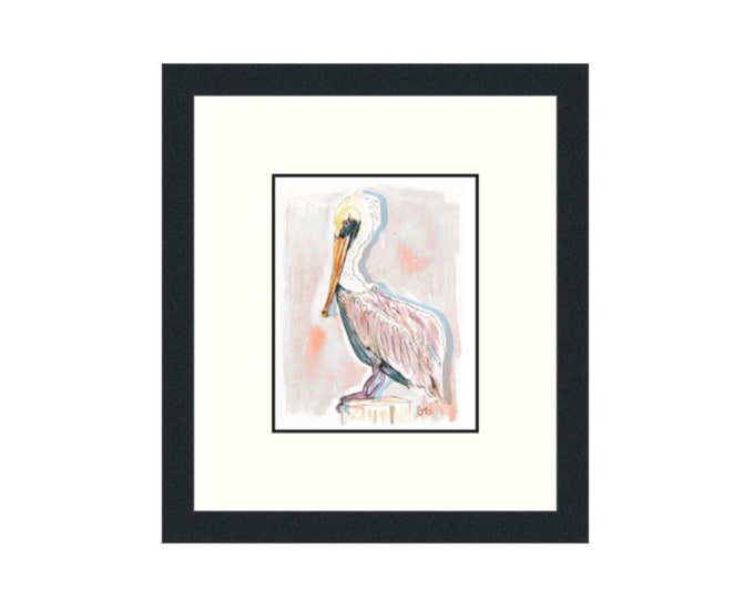 Watercolor, Pelican, Coastal Art, Bayou, Louisiana Wall Art, Coastal ...