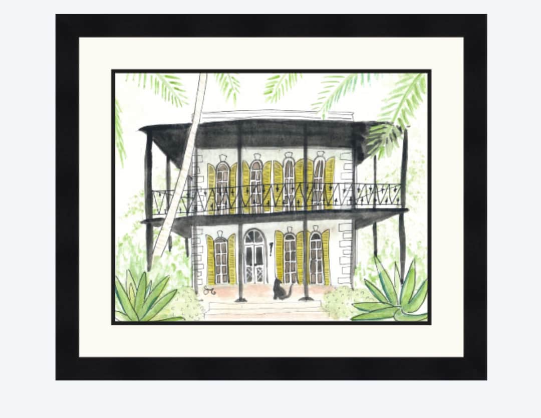 Hemingway House Fine Art Giclée Print- Key West Fine Art Print- Ernest ...