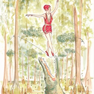 Honey Island Swamp Series- Bayou Babes- Ruby Vs the Gator - Etsy