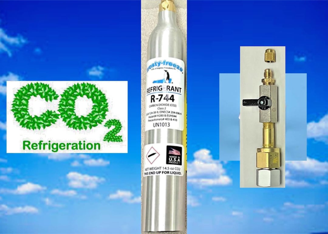 R744 Refrigerant, Carbon Dioxide, CO2, UN1013, Class 2, 14.5 Oz. CGA320 ...