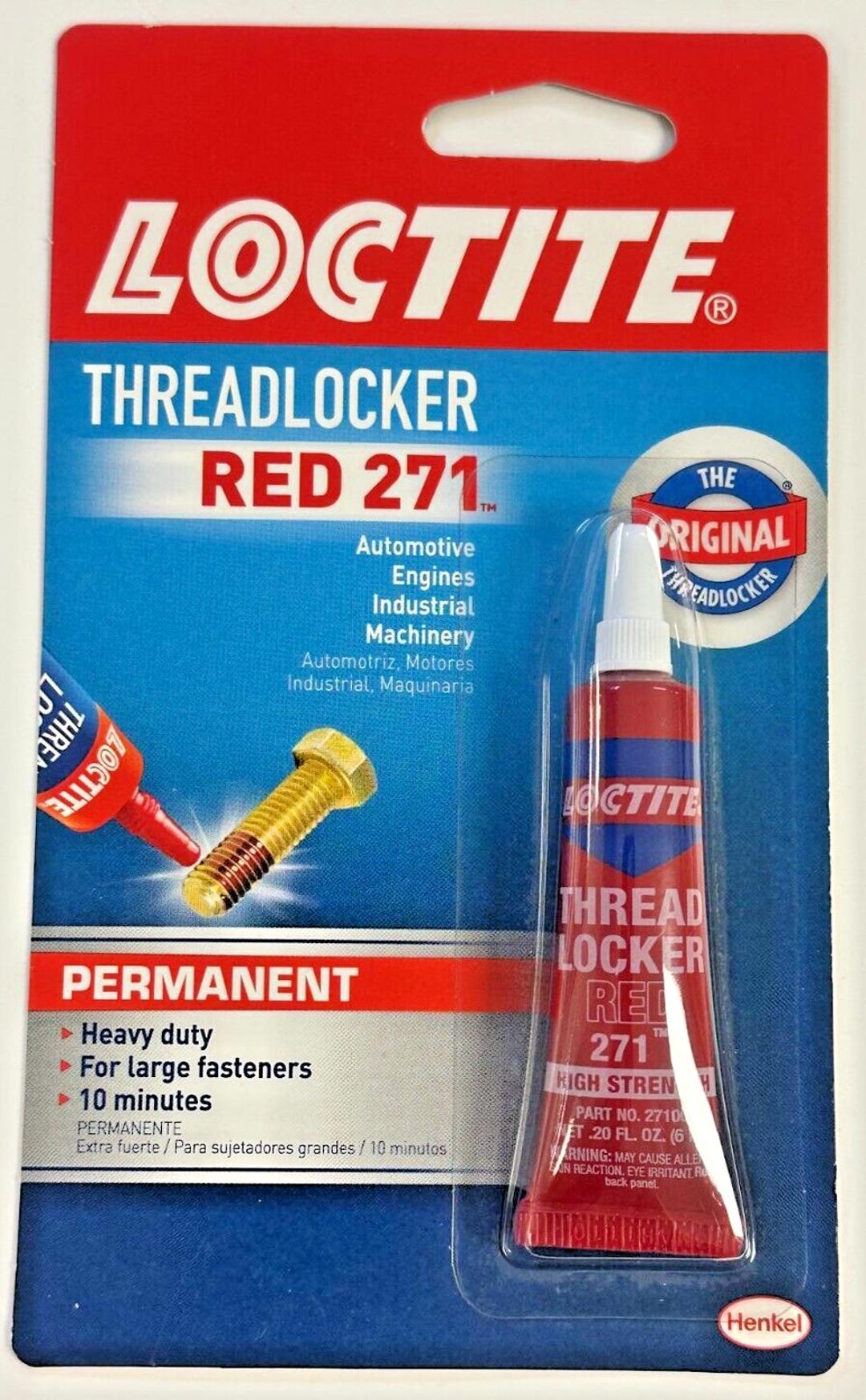 Loctite Threadlocker RED 271 Automotive Engines Industrial Machinery ...