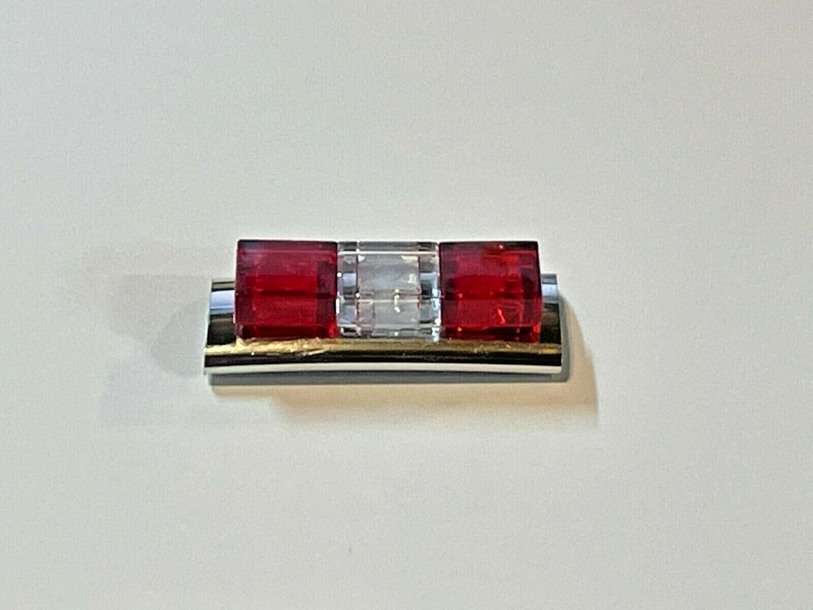 DCP Scale Interstate Highway Warning Light Bar, Red-clear-red, Chrome ...