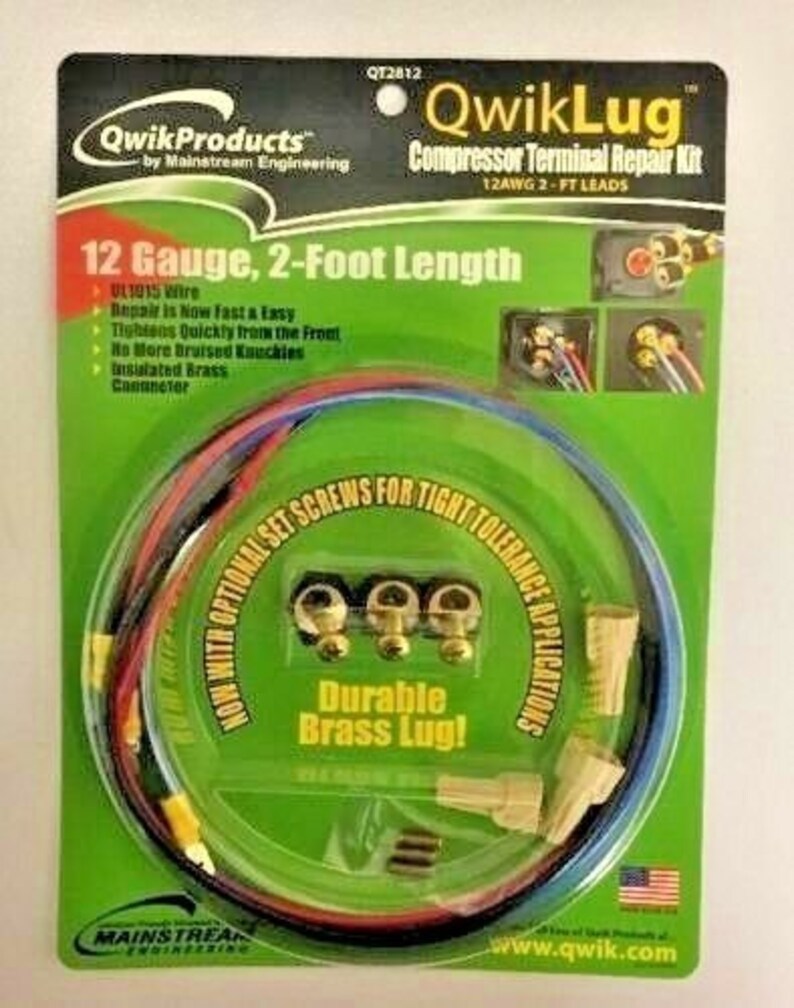 Quik Products Compressor Terminal Repair Kit 12 Gauge2' | Etsy