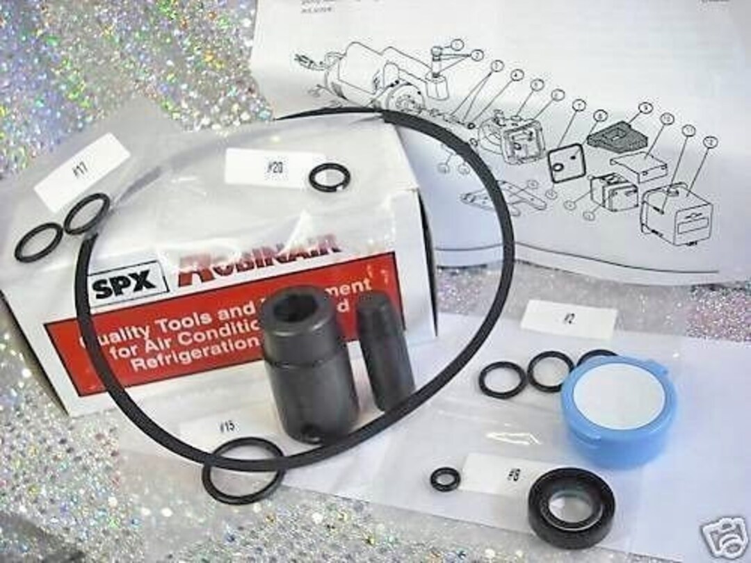 Vacuum Pump, ROBINAIR, Replacement Seal Kit 15367, Refrigeration, A/C ...