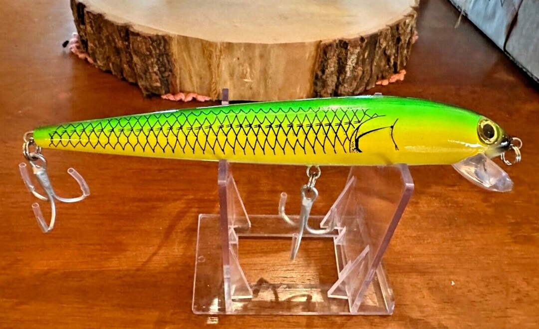 Muskie, Muskellunge, Musky 7.5 Crankbait Lures Metallic Tiger Green ...