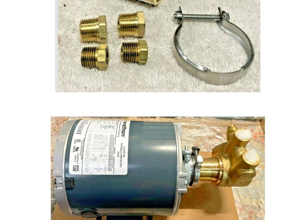 Welding Pump & 115/230 VAC Motor for Welding Water Cooler Fits Miller ...