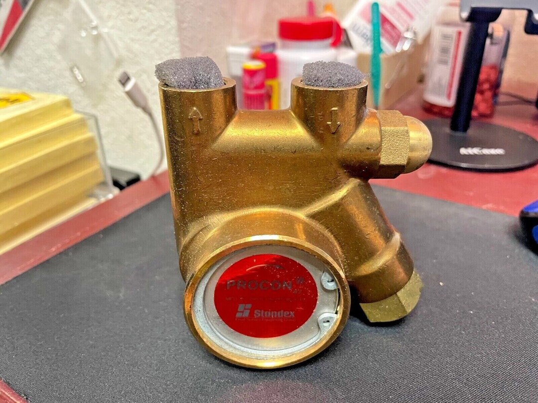 PROCON, 111A050F11A A250, 3/8 Brass Rotary Vane Pump, 50 GPH 250psi ...