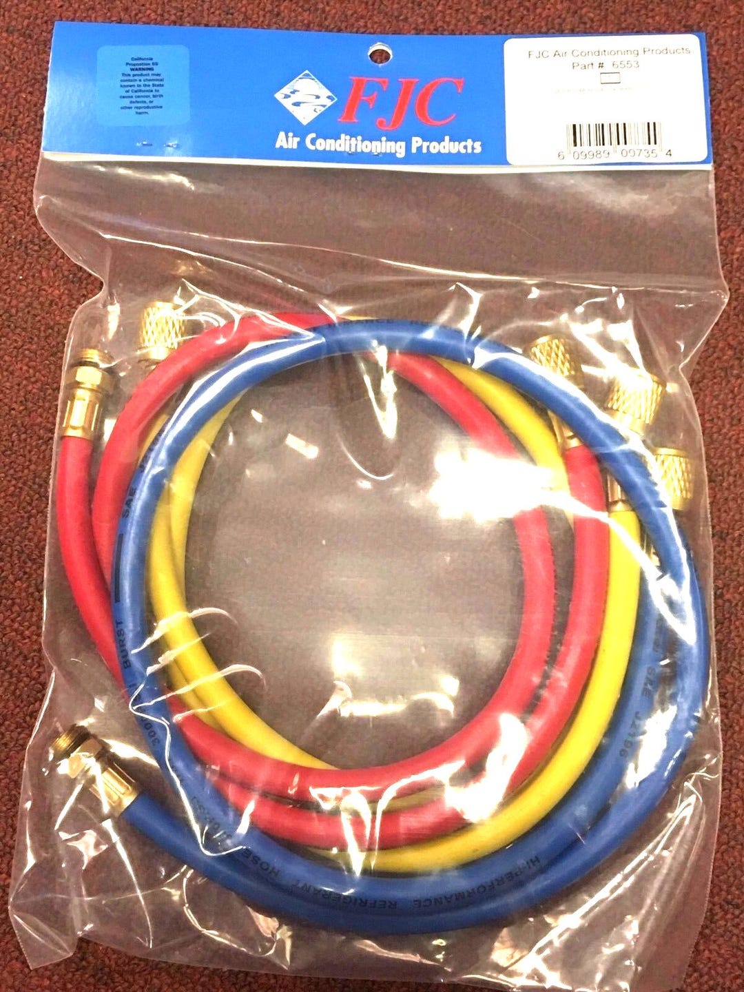 Ri34a Refrigeration Auto A/C Charging Hose Set 36 Yellow, Blue and Red ...