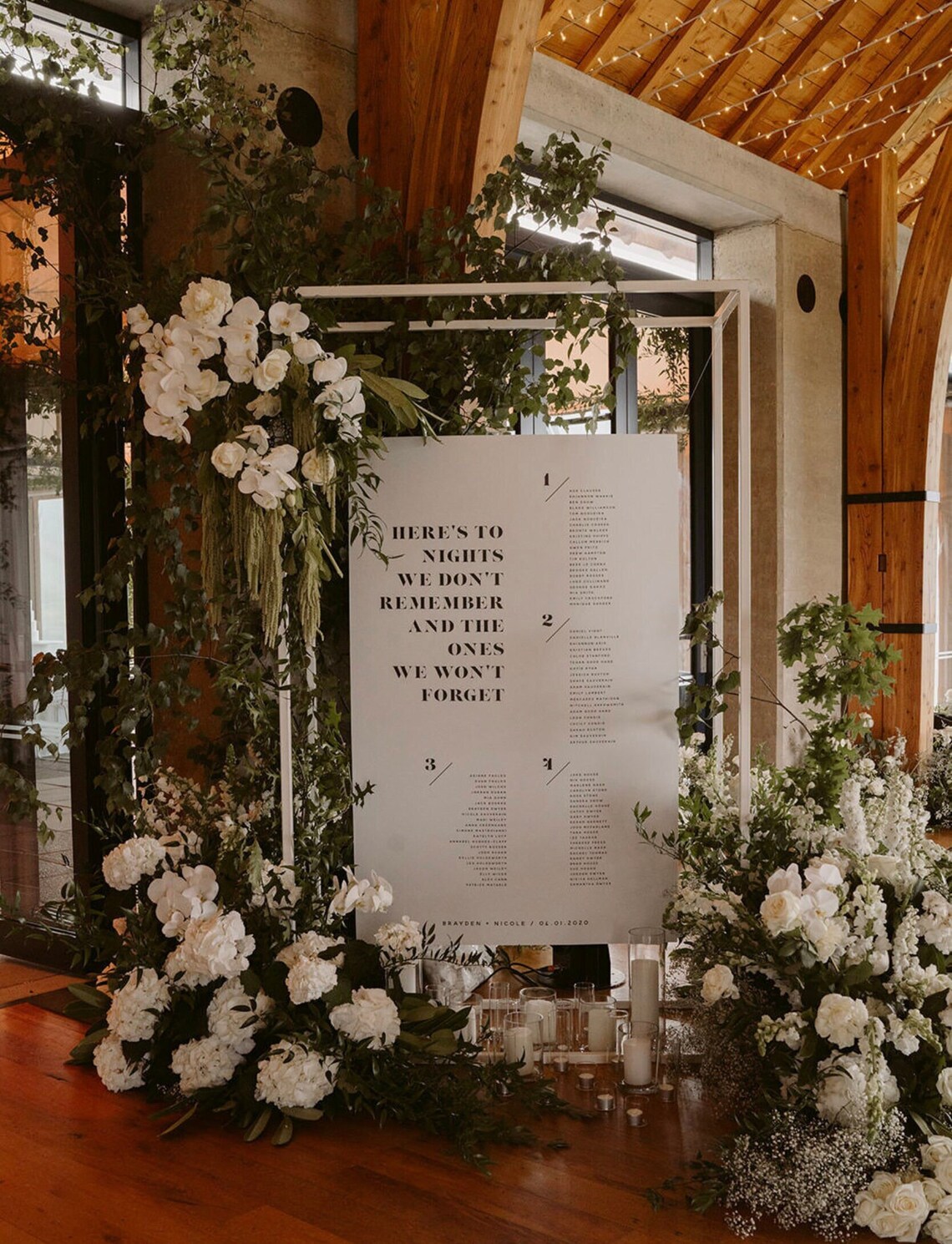 Minimalist Seating Chart Template, Modern Editable Instant Download ...