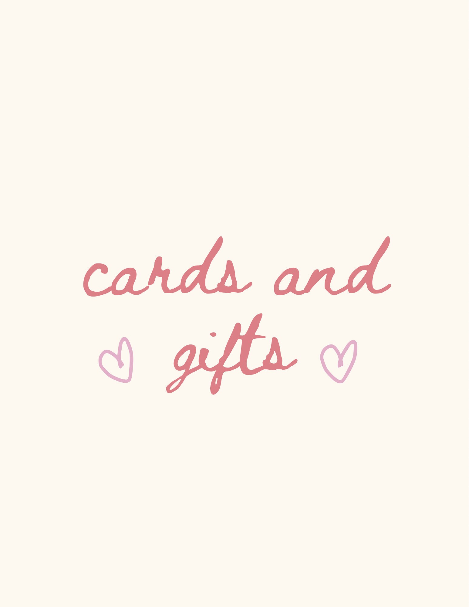 Elegant Cards and Gifts Sign Template Download Modern Wedding Gifts ...