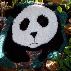 Panda Crochet Pattern, Panda Baby Blanket Pattern, Panda Afghan Pattern ...