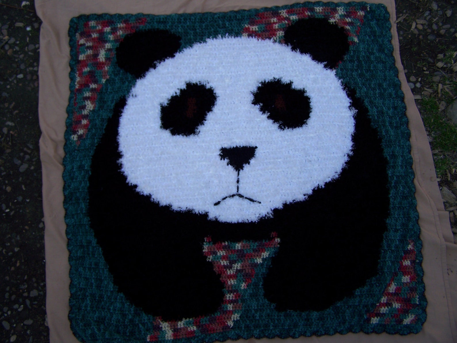 Panda Crochet Pattern, Panda Baby Blanket Pattern, Panda Afghan Pattern ...