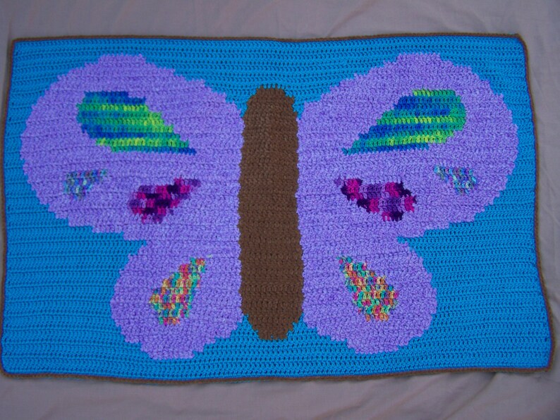 Butterfly Crochet Pattern, Butterfly Blanket Pattern - Etsy