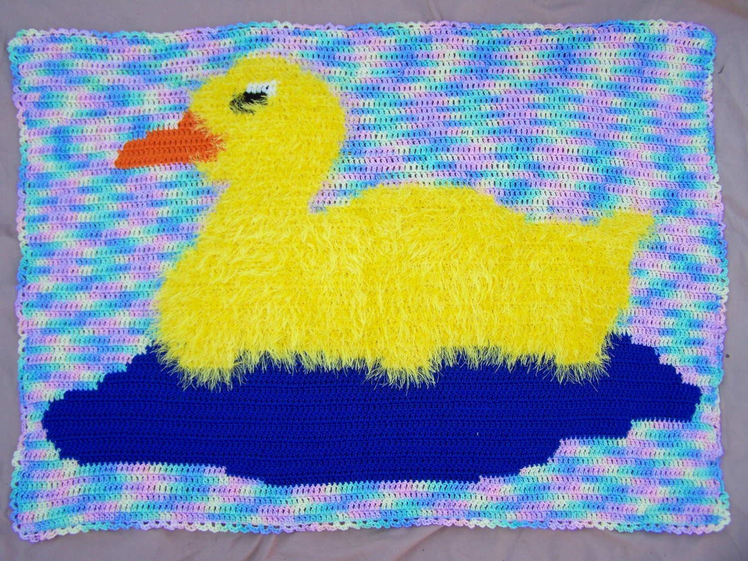 Duck Crochet Pattern, Baby Duck Pattern, Duck Baby Blanket Pattern - Etsy