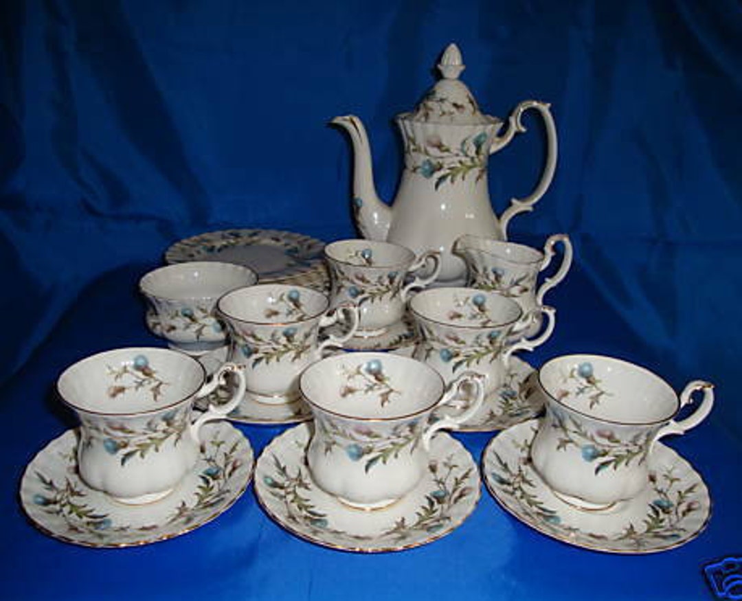 Royal Albert BRIGADOON Coffee Set 22 Pieces - Etsy