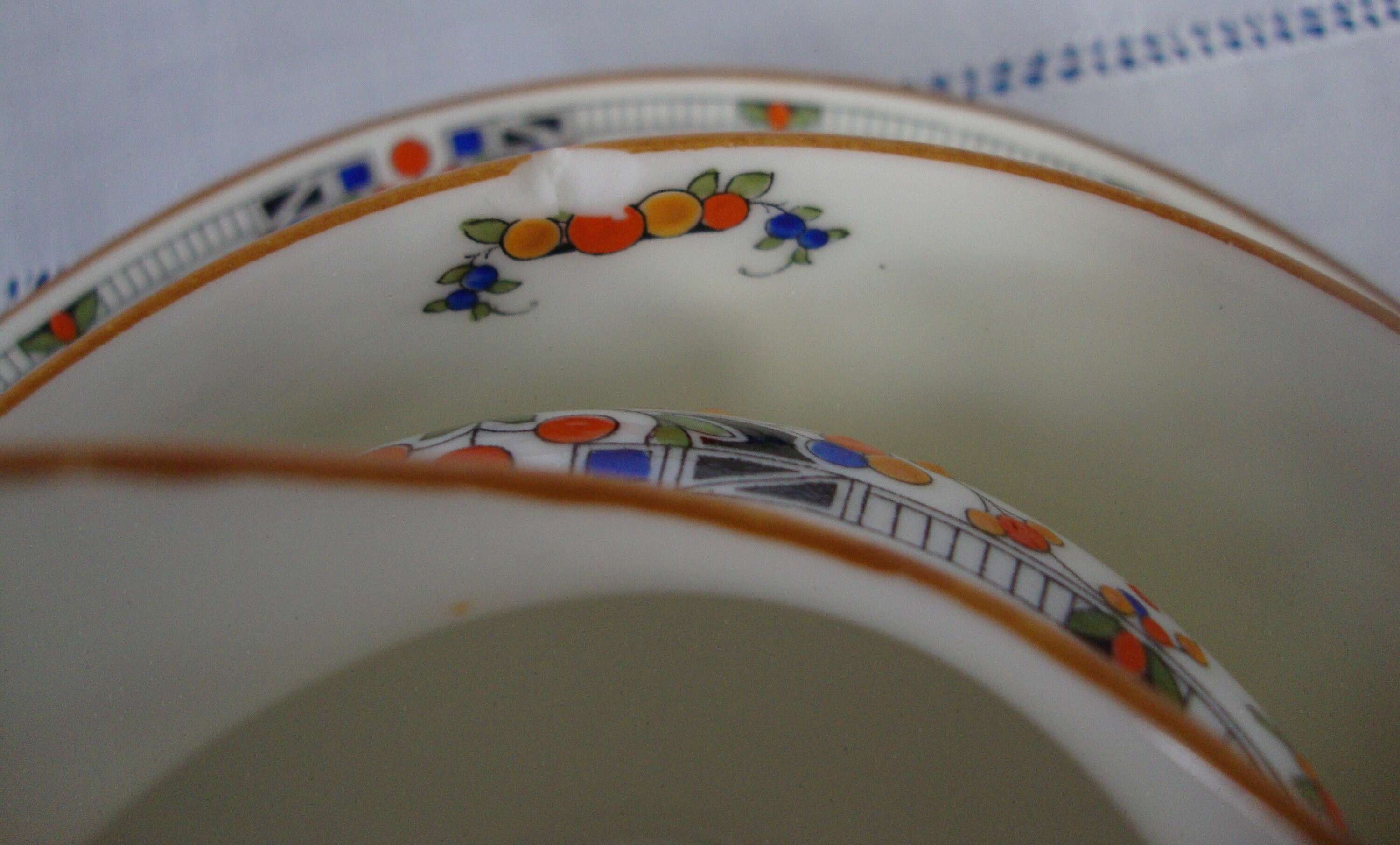 ROYAL DOULTON Art Deco Tea Set Orange Tree Hand Enamelled | Etsy