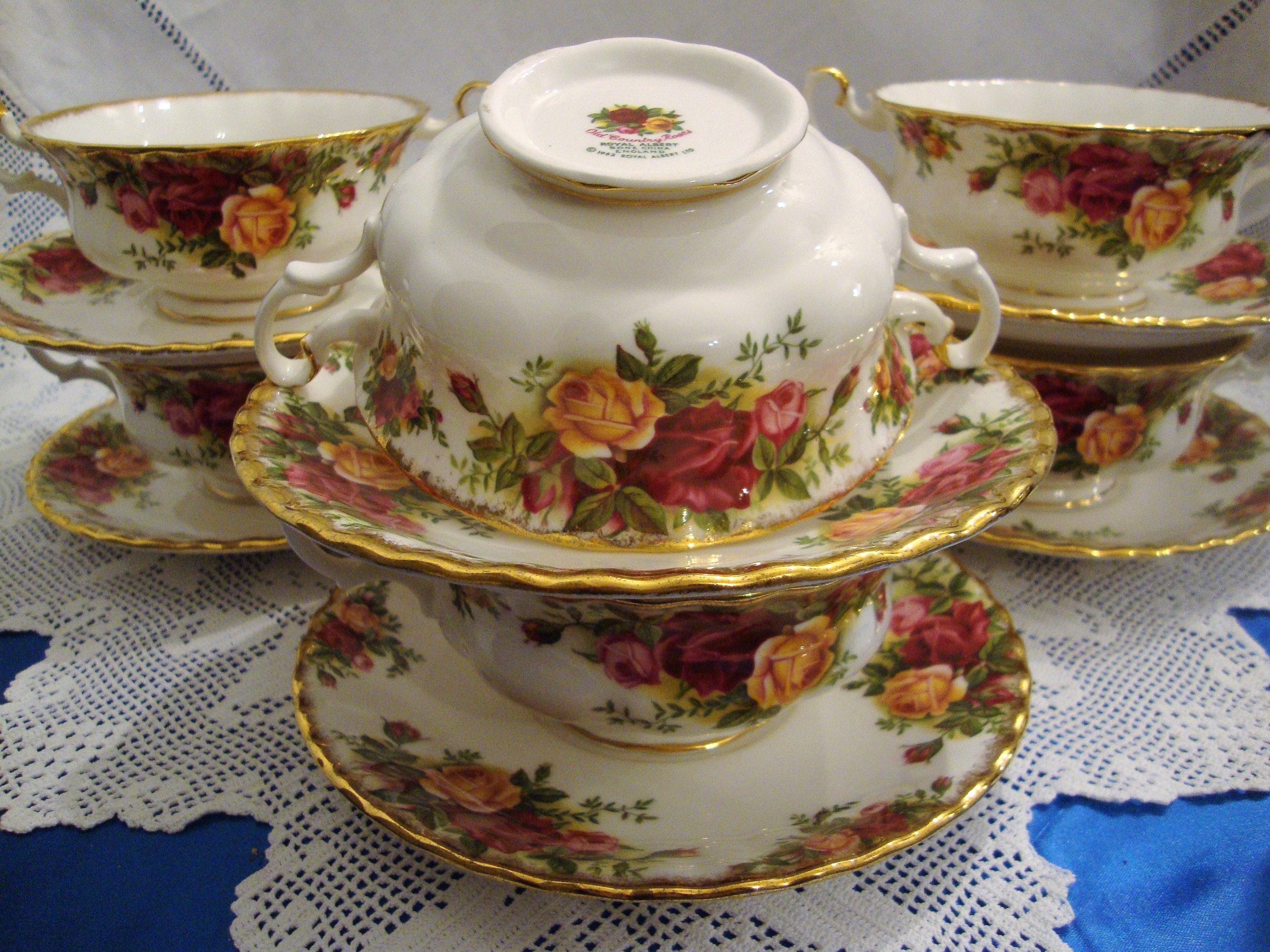 ROYAL ALBERT Old Country Roses Soup Bowls Creme Soup Bowl - Etsy UK