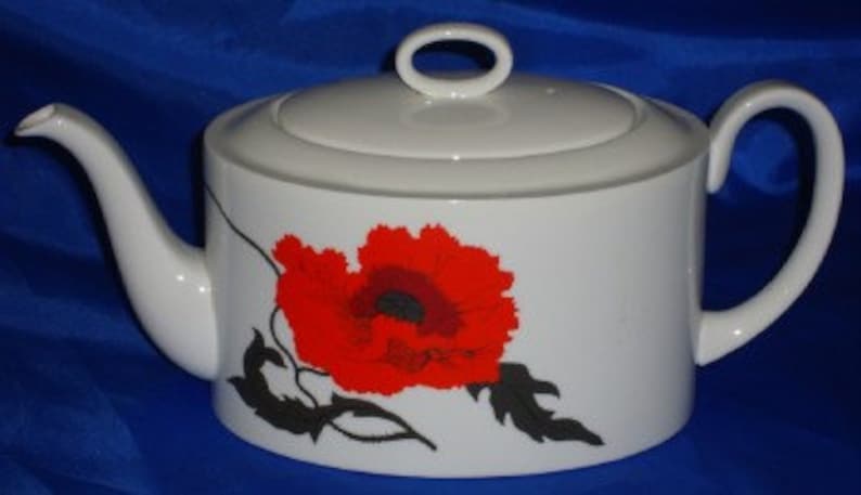 SUSIE COOPER Corn Poppy Tea Set Wedgwood 21 Pieces - Etsy Canada