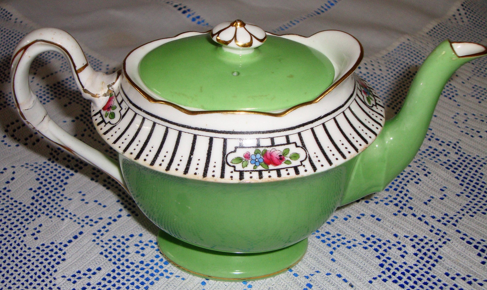 ANTIQUE Shelley Tea Set For Two Hand Painted | Etsy