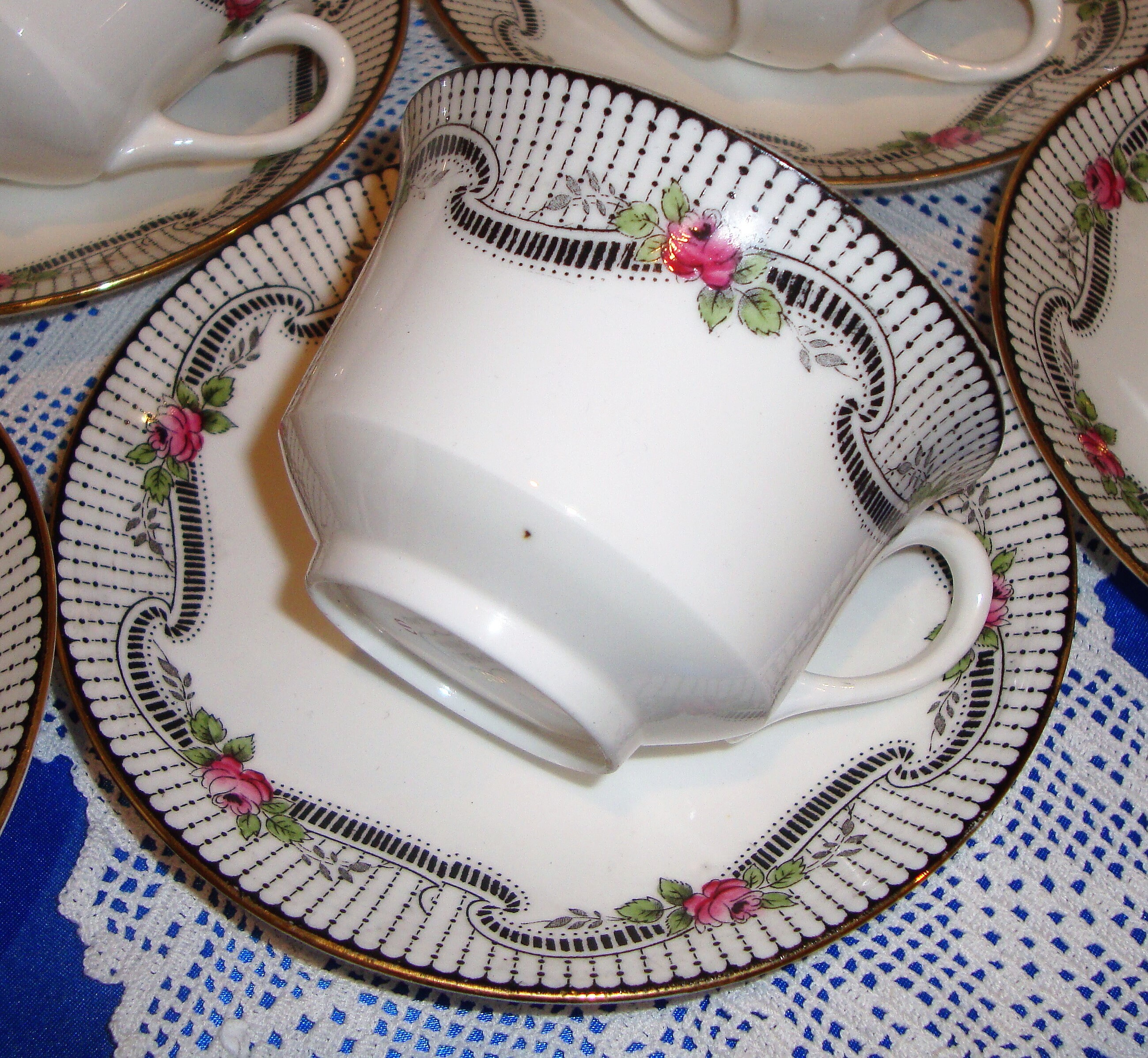 Shelley Art Deco Tea Set Hand Painted - Etsy UK