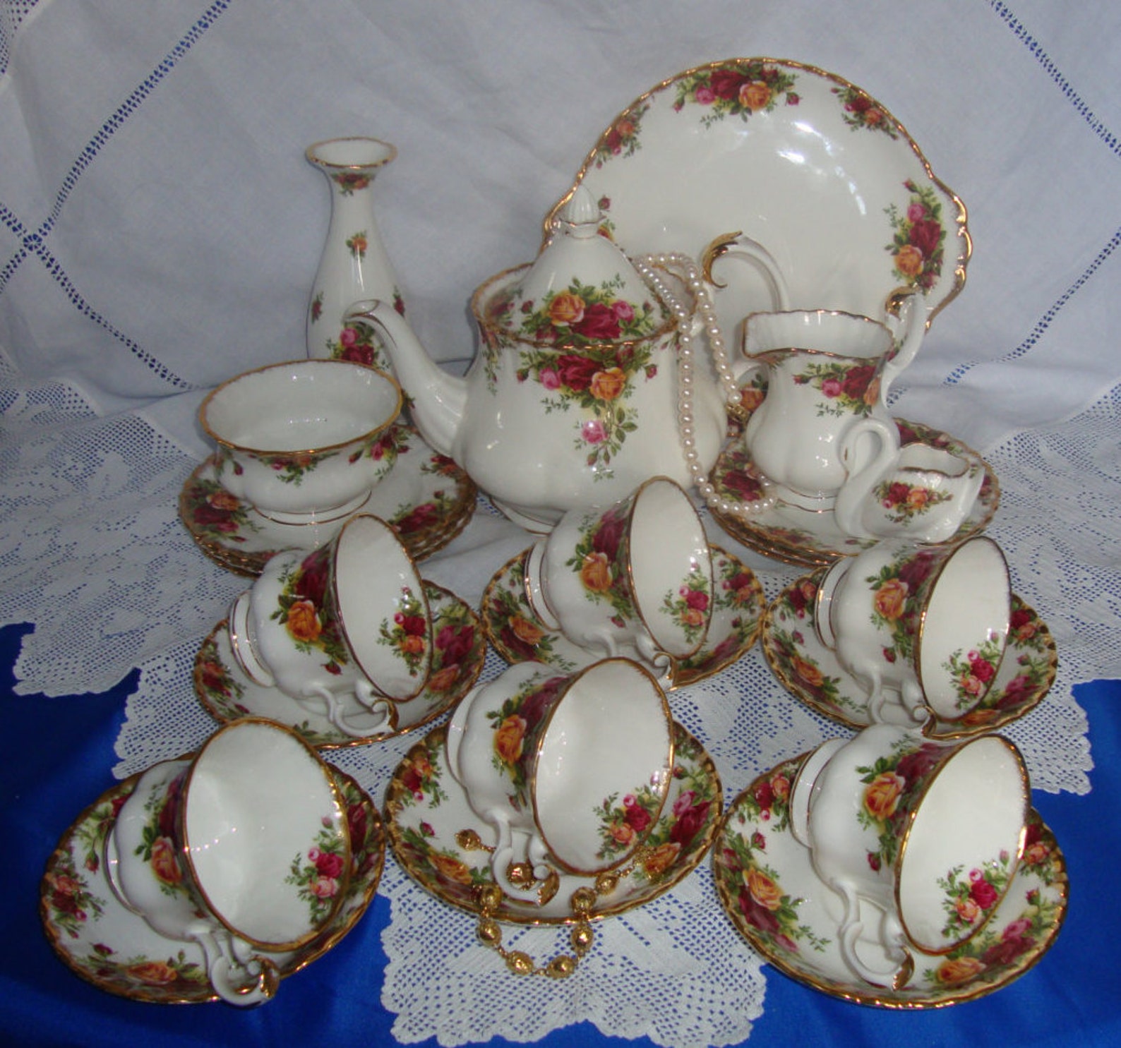 Royal Albert Old Country Roses Tea Set Exquisite A Must for - Etsy
