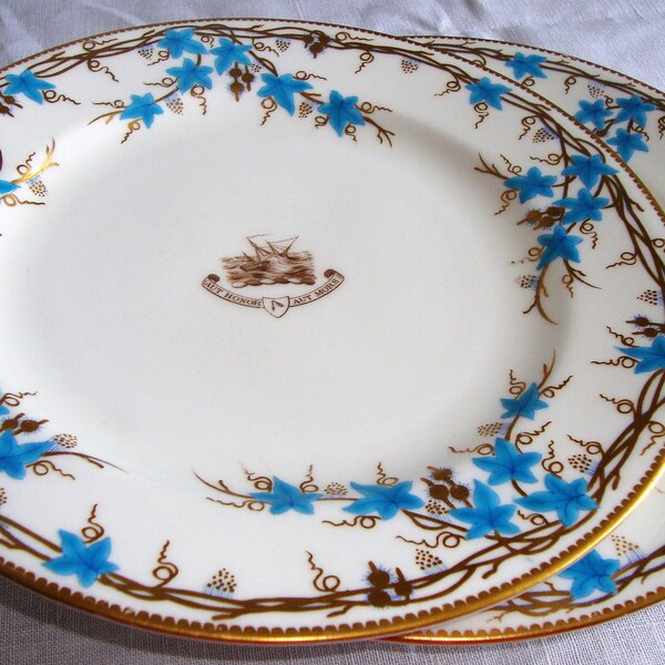 Royal Worcester Antique Plate - Etsy