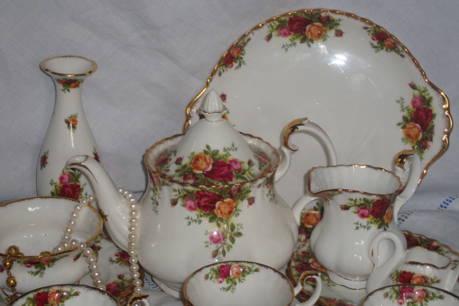 Royal Albert Old Country Roses Tea Set Exquisite A Must for - Etsy