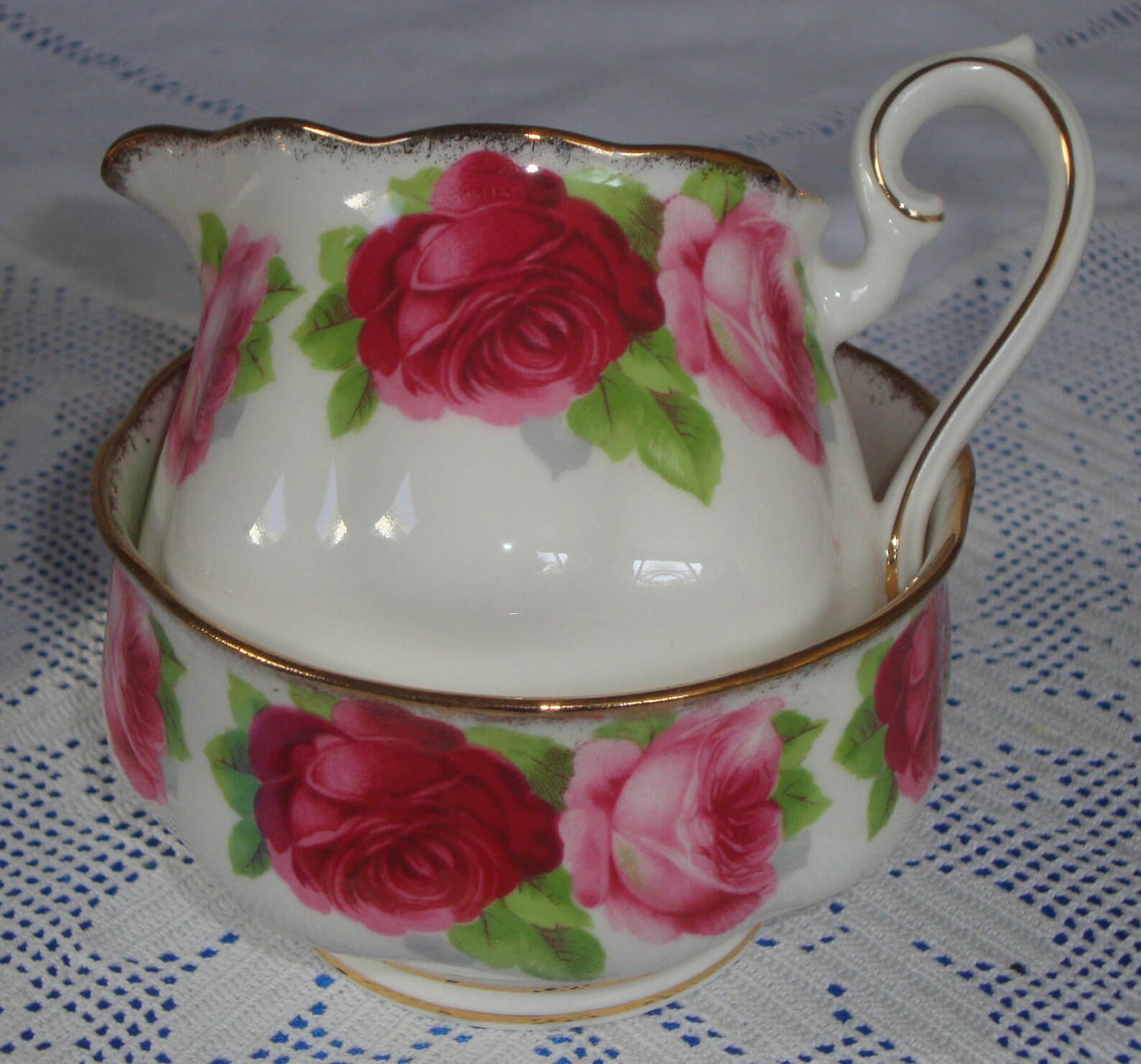 Exquisite Royal Albert OLD ENGLISH ROSE Tea Set 21 Pieces | Etsy