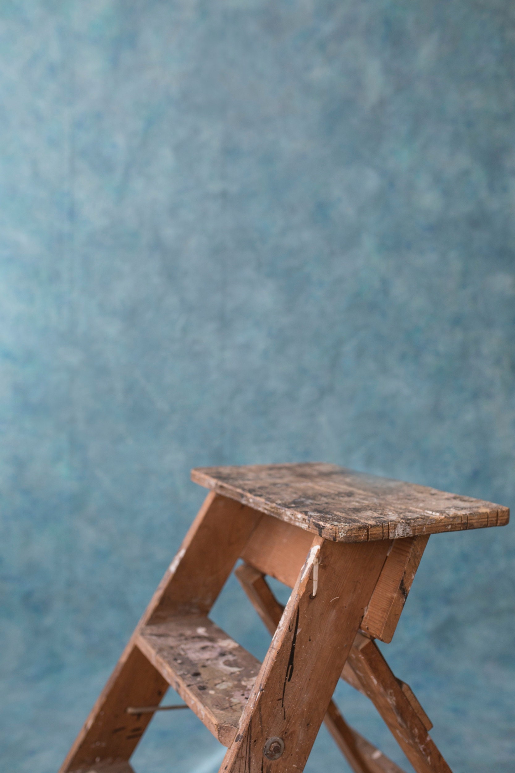 Blue Textured Hand Painted Canvas Background - Etsy