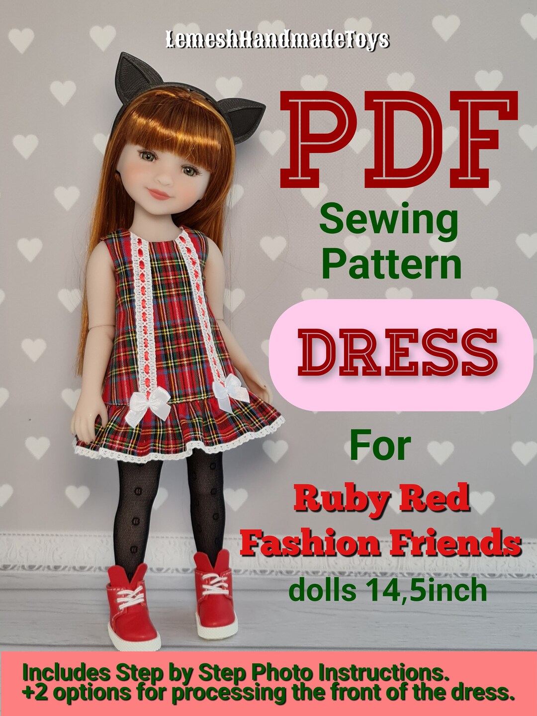 PDF Pattern Clothes for Ruby Red Fashion Friends Doll. 14,5 Inch Doll ...