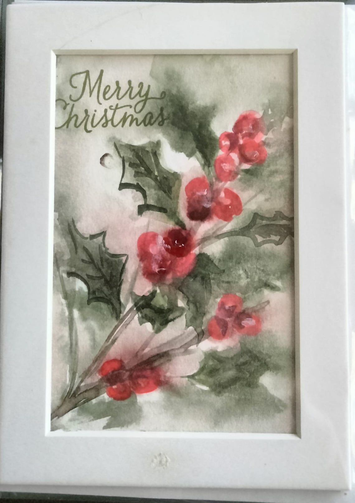 Hand Painted Holiday/christmas Cards - Etsy