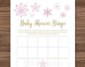 Winter Baby Bingo | Etsy