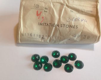 Faceted glass gems | Etsy