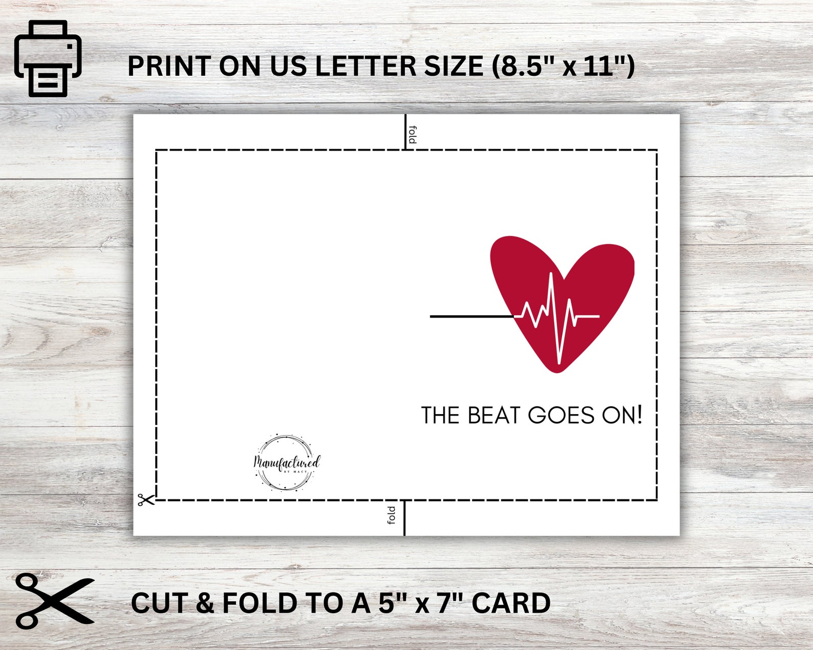 Printable Heart Surgery Card | Printable Heart Attack Survivor Card ...